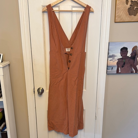 Sienna Sky | Dresses | Sienna Sky Terracotta Buttonup Dress | Poshmark